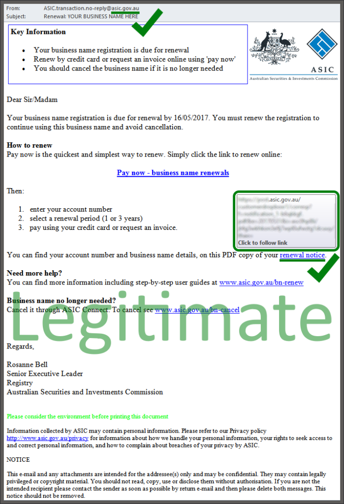 ASIC scam emails and how to identify them - Sinclair Wilson